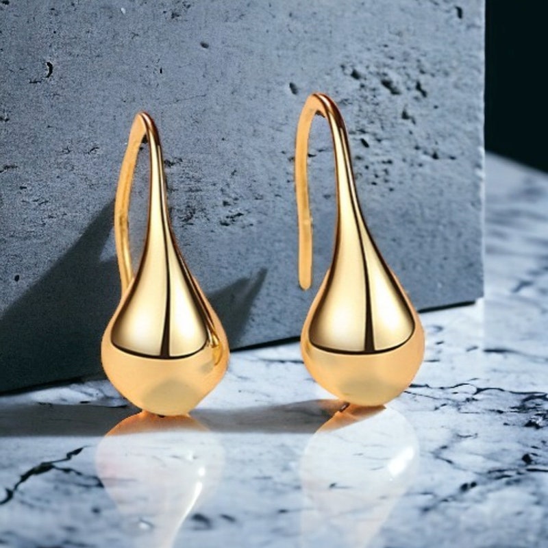 Gold Drop Earrings - Etsy