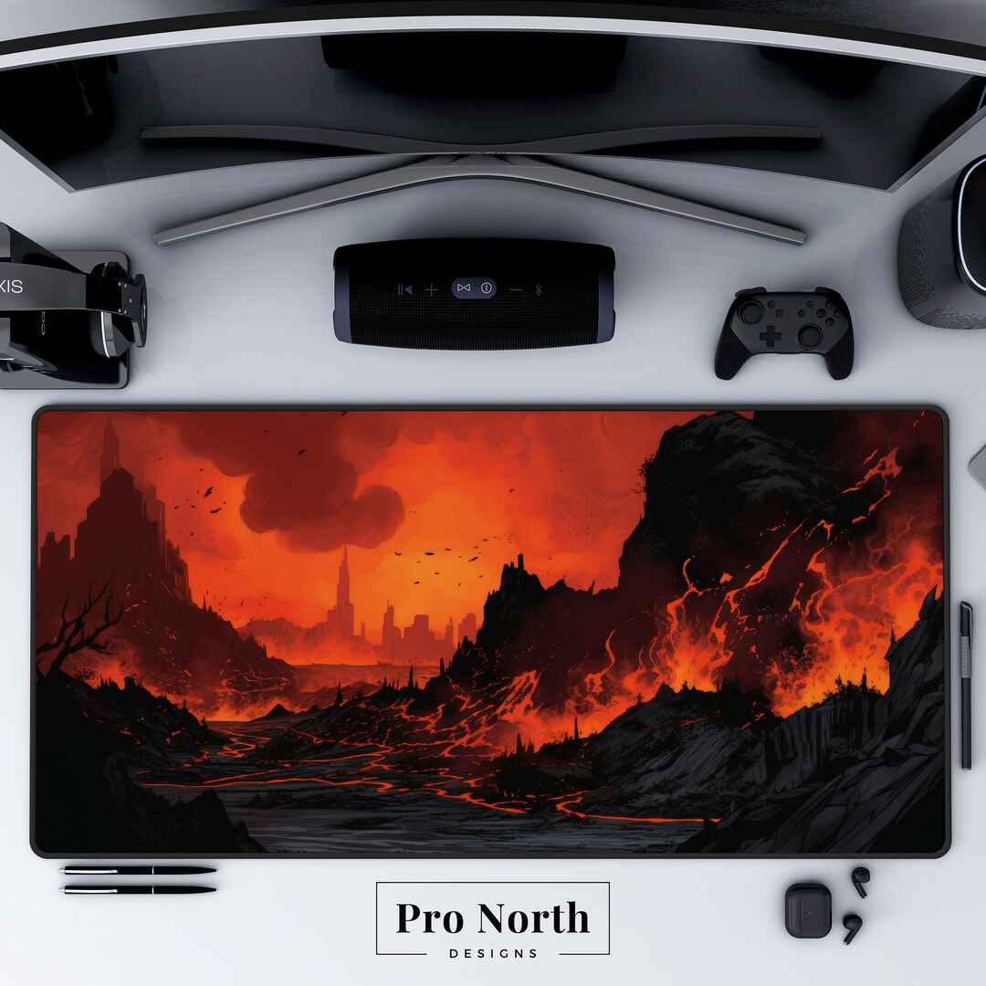 Apocalypse MTG Playmat, Fire Playmat, Apocalyptic Playmat, Lava Playmat ...