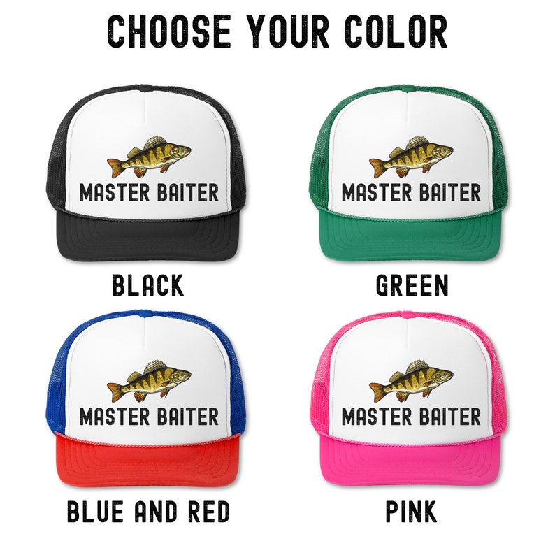 Master Baiter Funny Fishing Hat Fishing Cap Meme Hat Cottage Life ...