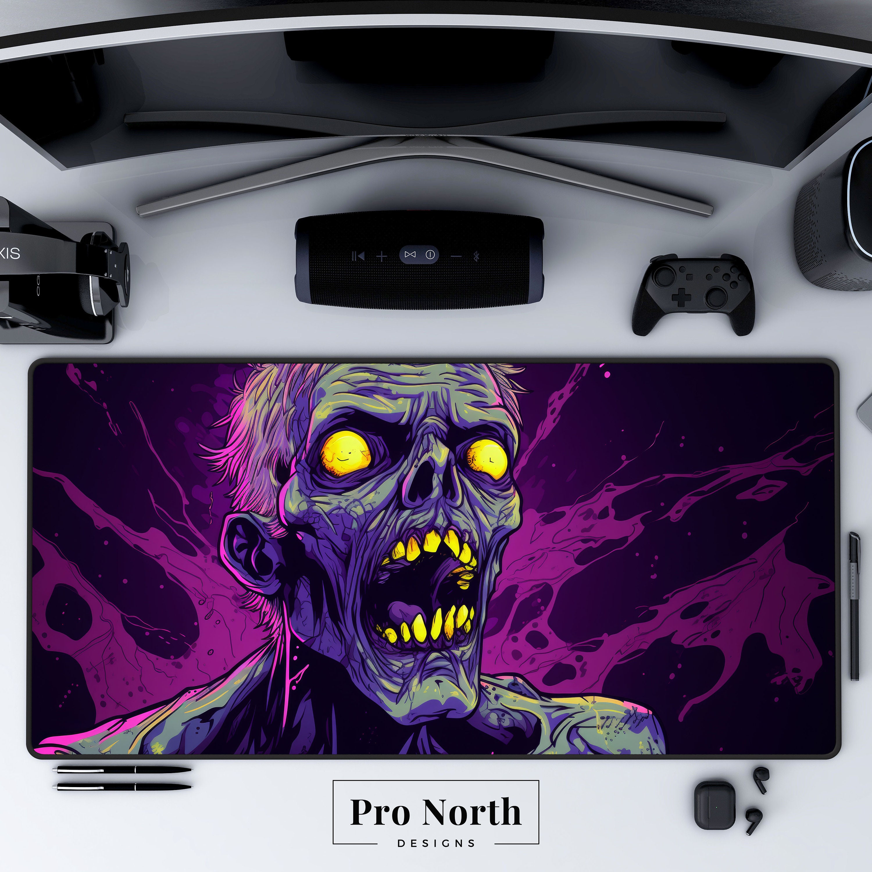 Zombie Playmat, Weirdcore Deskmat, Whimsigoth Décor, Grunge Décor ...