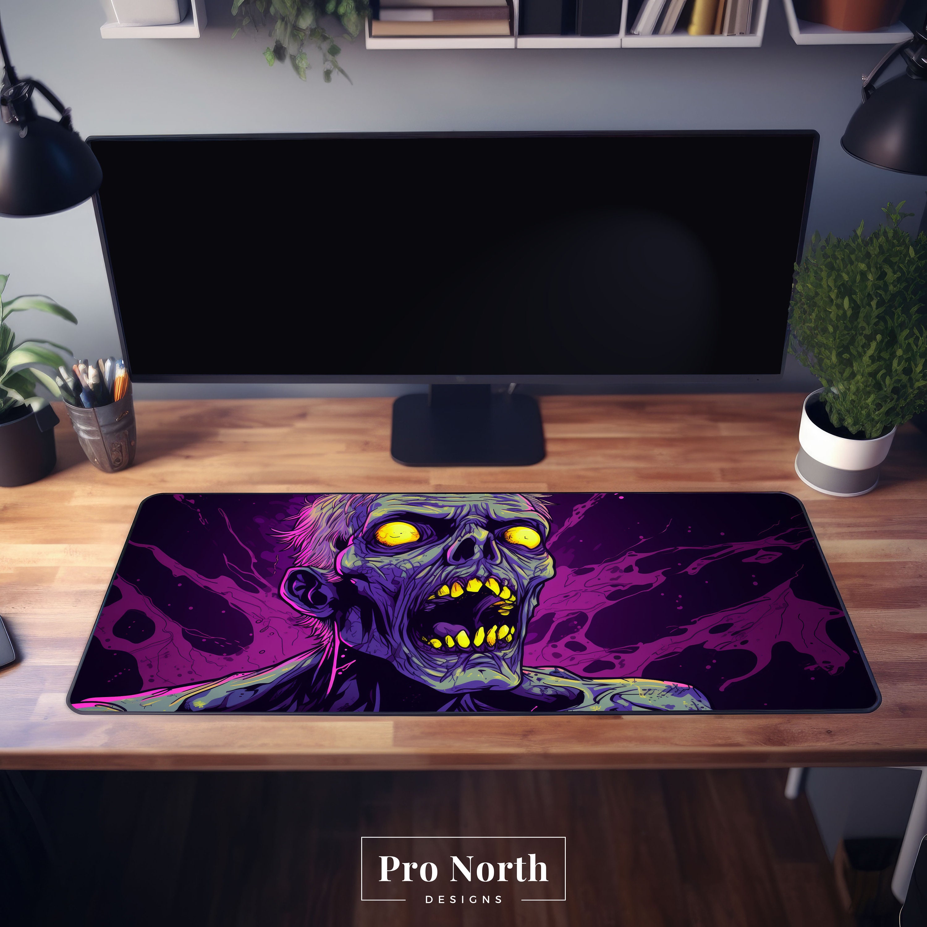 Zombie Playmat, Weirdcore Deskmat, Whimsigoth Décor, Grunge Décor ...