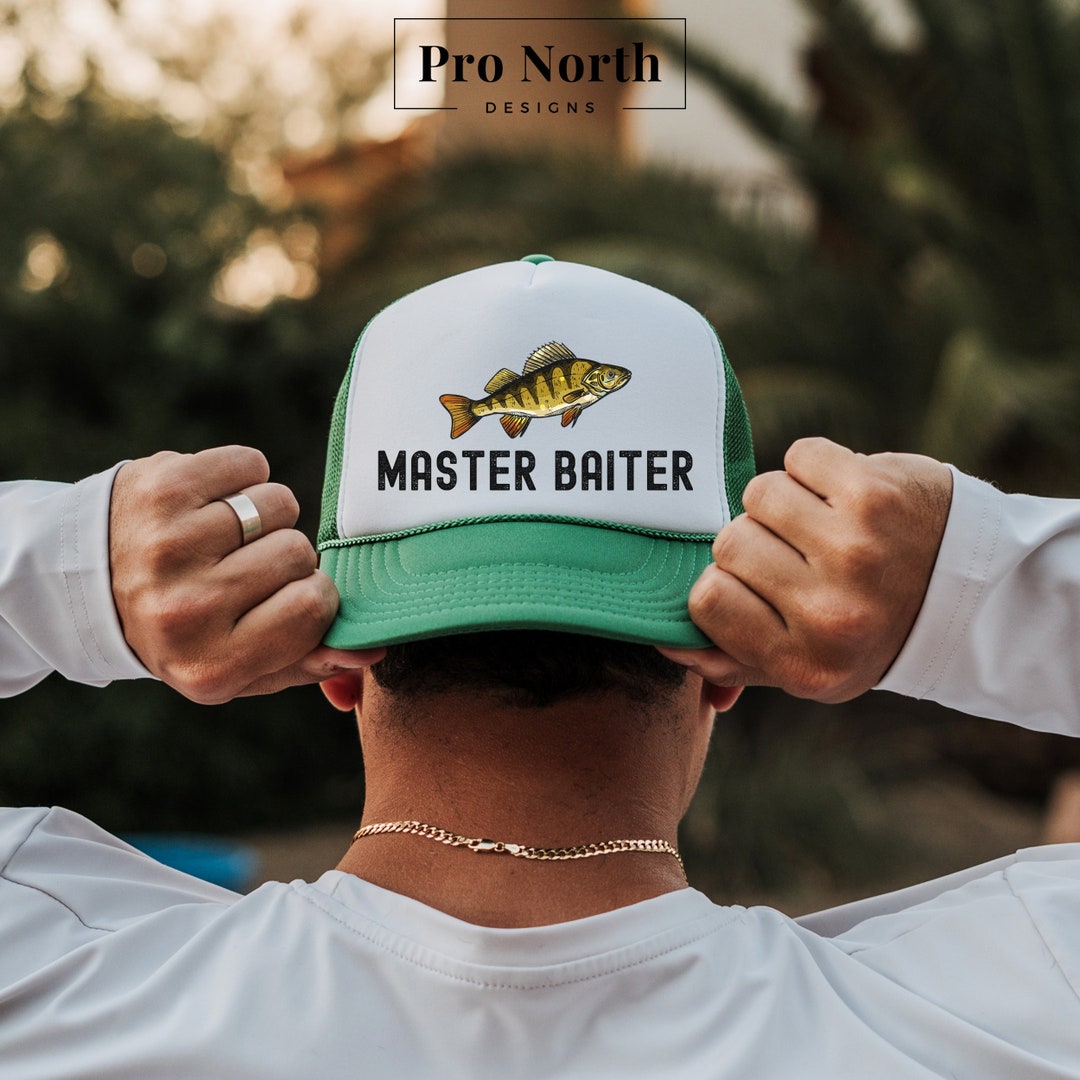 Master Baiter Funny Fishing Hat Fishing Cap Meme Hat Cottage Life Custom Color Baseball Cap Bass ...