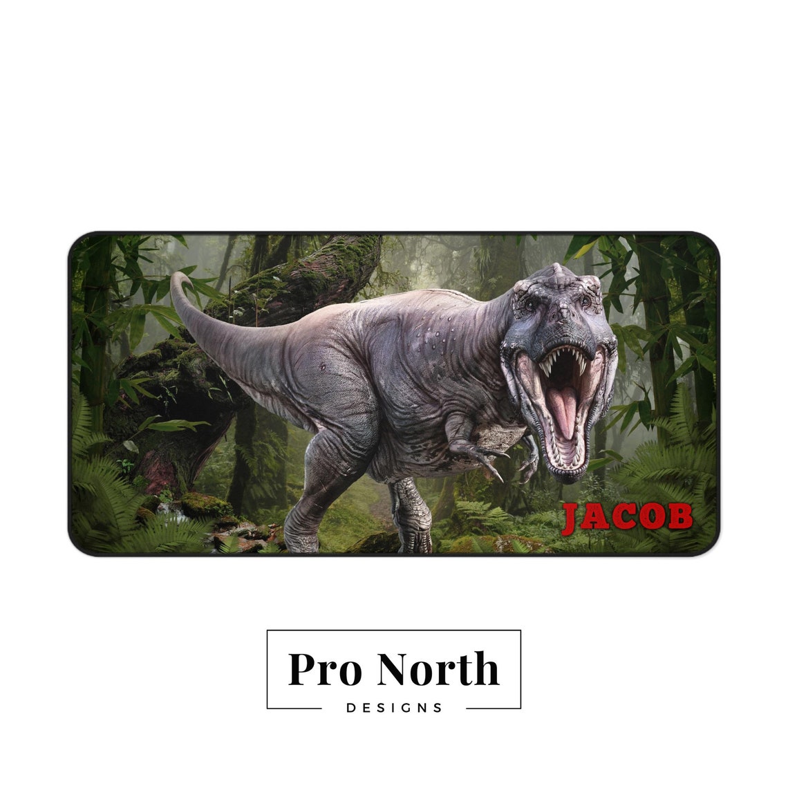 Dinosaur Custom Deskmat, Trex Custom Desk Mat Custom Desk Pad, Jurassic ...