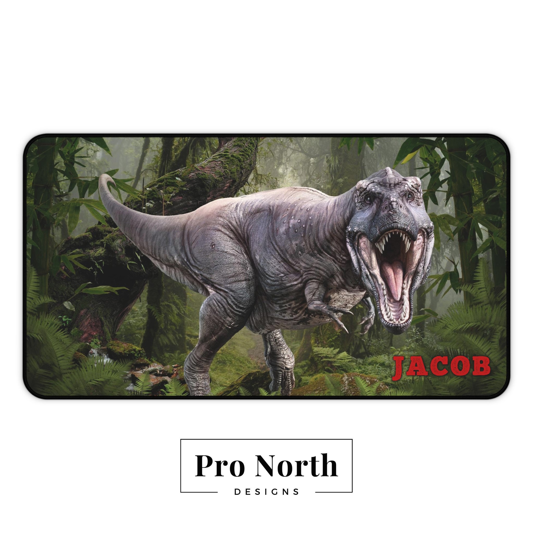 Dinosaur Custom Deskmat, Trex Custom Desk Mat Custom Desk Pad, Jurassic ...