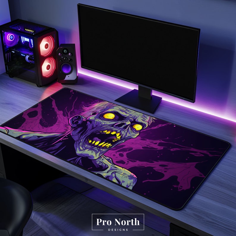 Zombie Playmat, Weirdcore Deskmat, Whimsigoth Décor, Grunge Décor ...