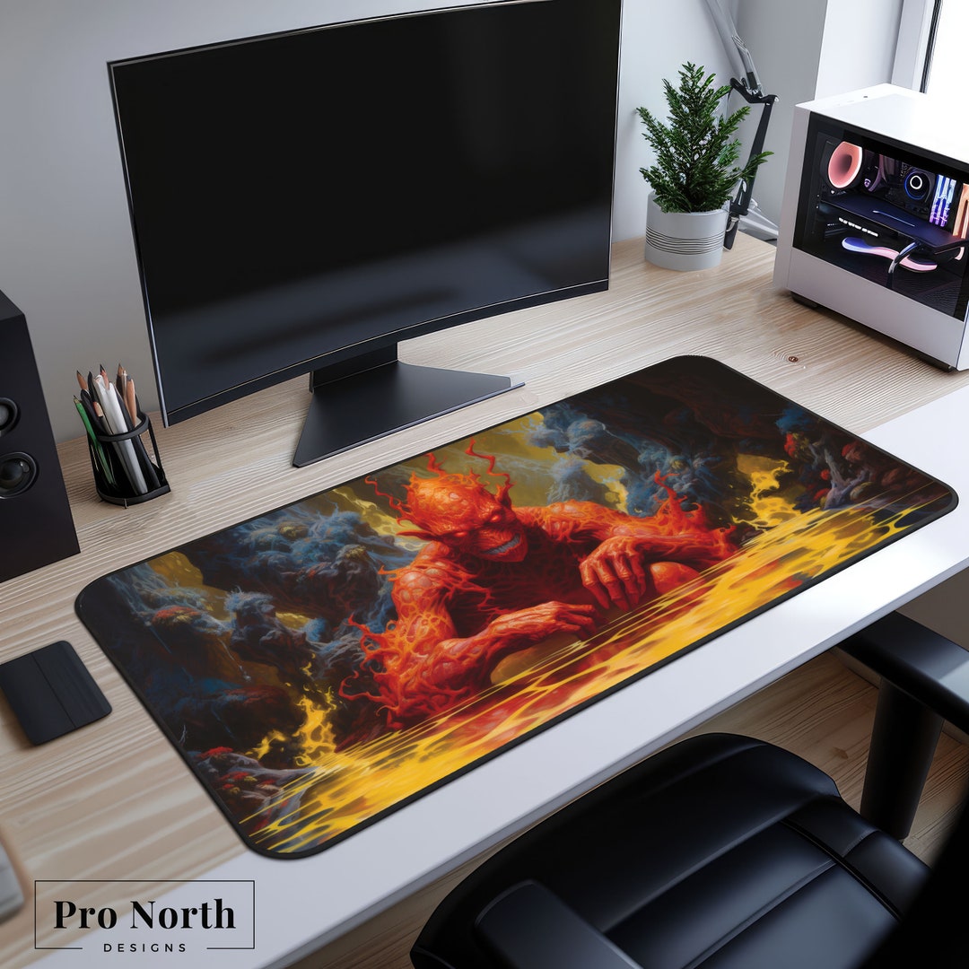 Demon MTG Playmat, Weirdcore Deskmat, Grunge Room Décor, Devil Gaming ...
