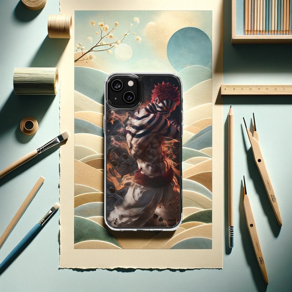 Akaza / Kimetsu No Yaiba Based Art Super Resistant Phone Case Available ...