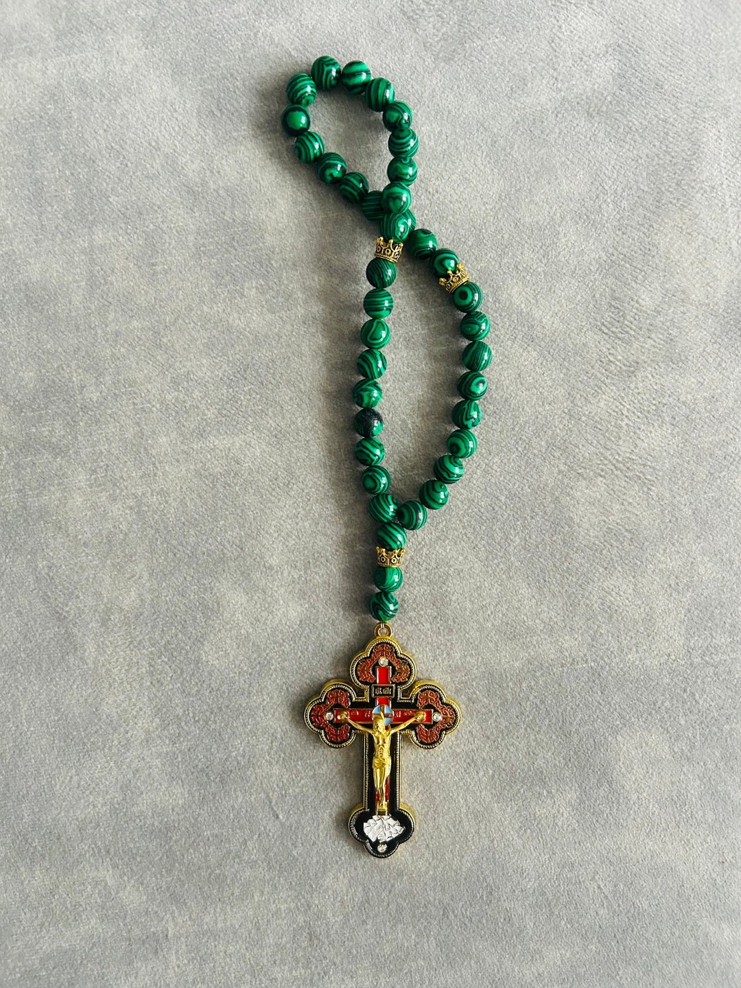 Orthodox Rosary Chotki Chetki | Car Mirror Orthodox Cross Chetki Mirror ...