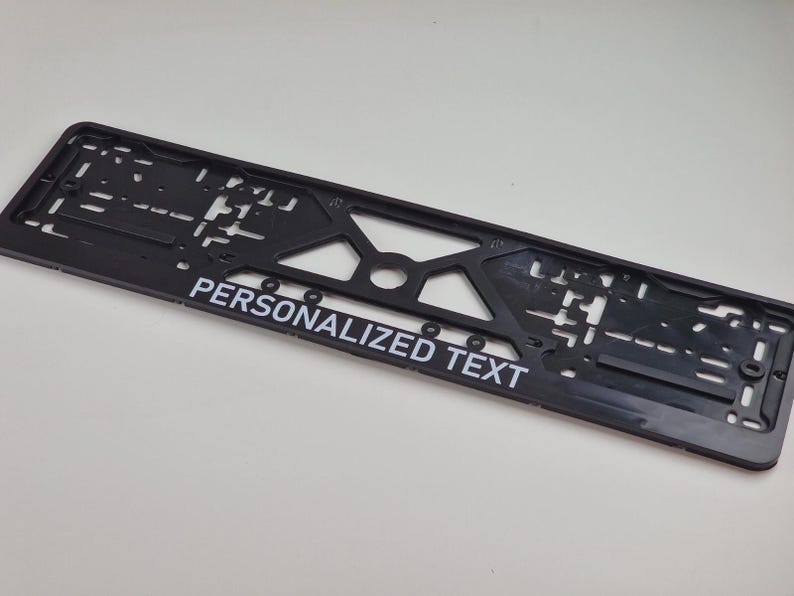 Personalized European License Plate Frame, Custom Text, Car Accessories ...