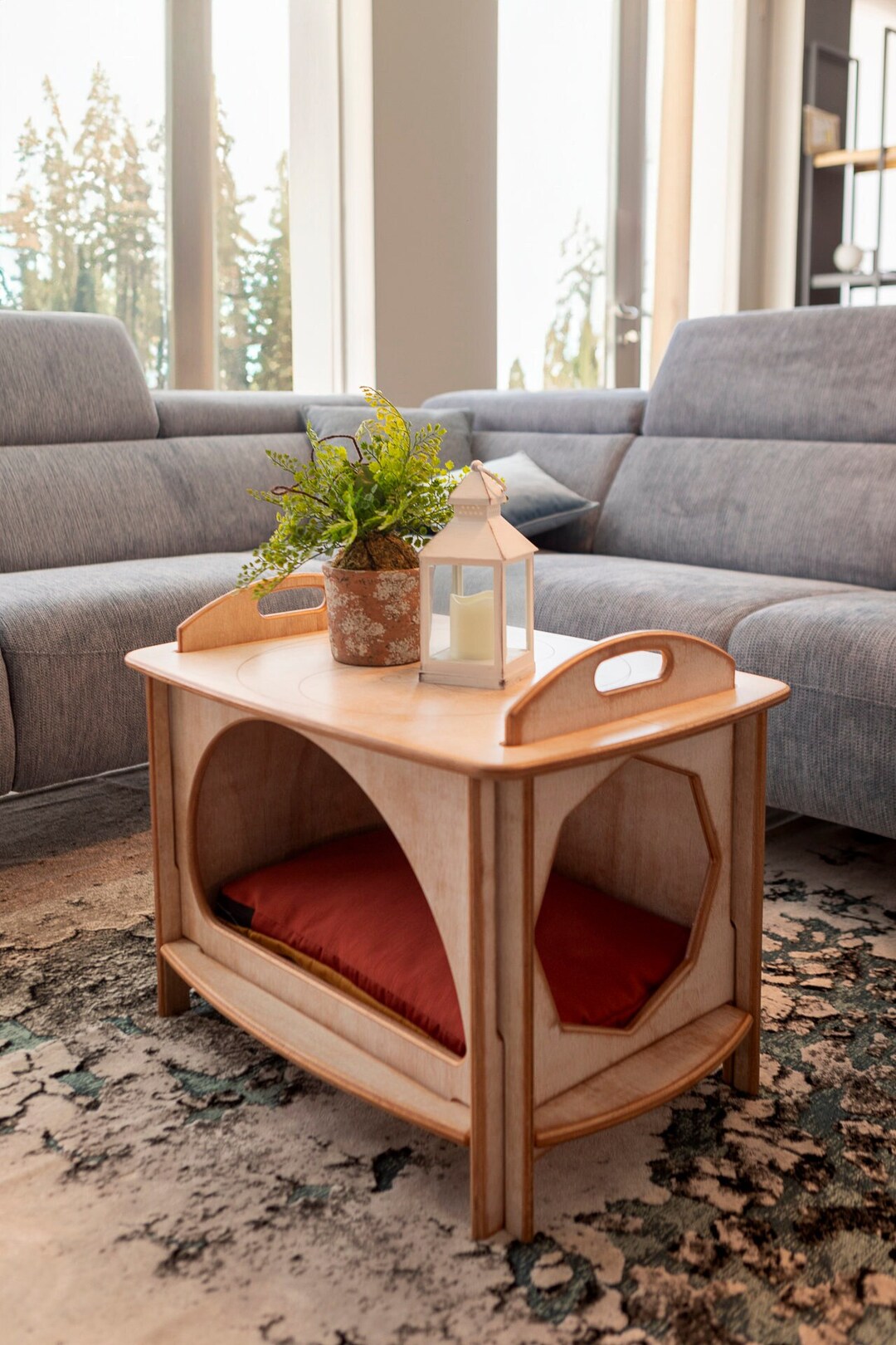 L Size Doghouse - Indoor Dog Kennel, Dog Kennel, Wooden Dog Kennel ...