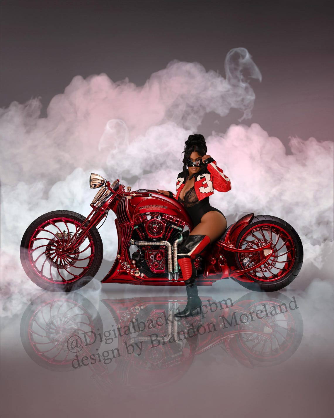 Motorcycle 6 Color Bundle Viral BACKDROP Overlay Download - Etsy