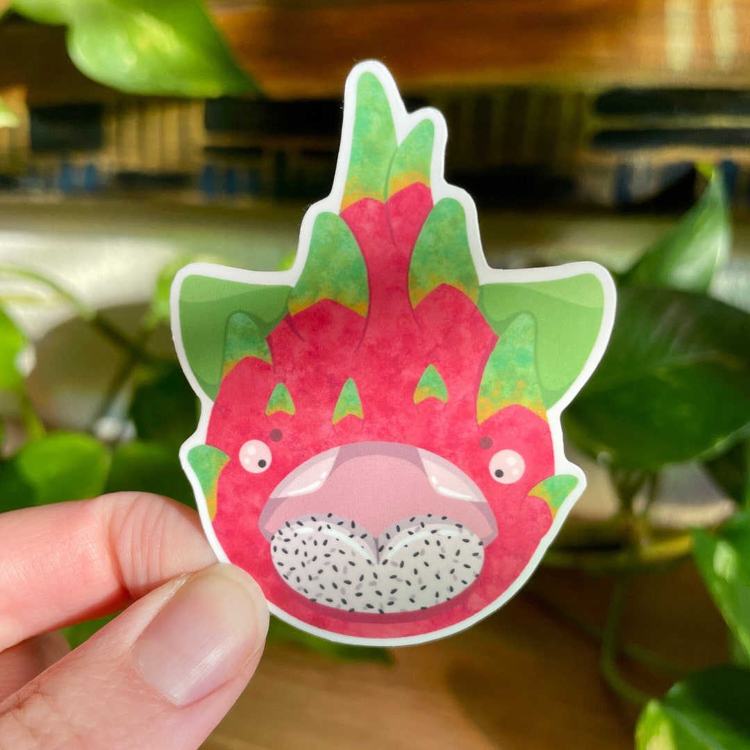 Dragon Fruit Monster Sticker - Etsy