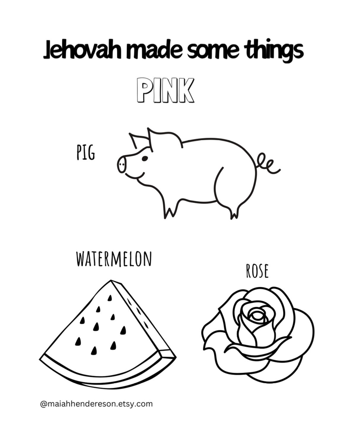 JW Children Coloring Pages - Etsy