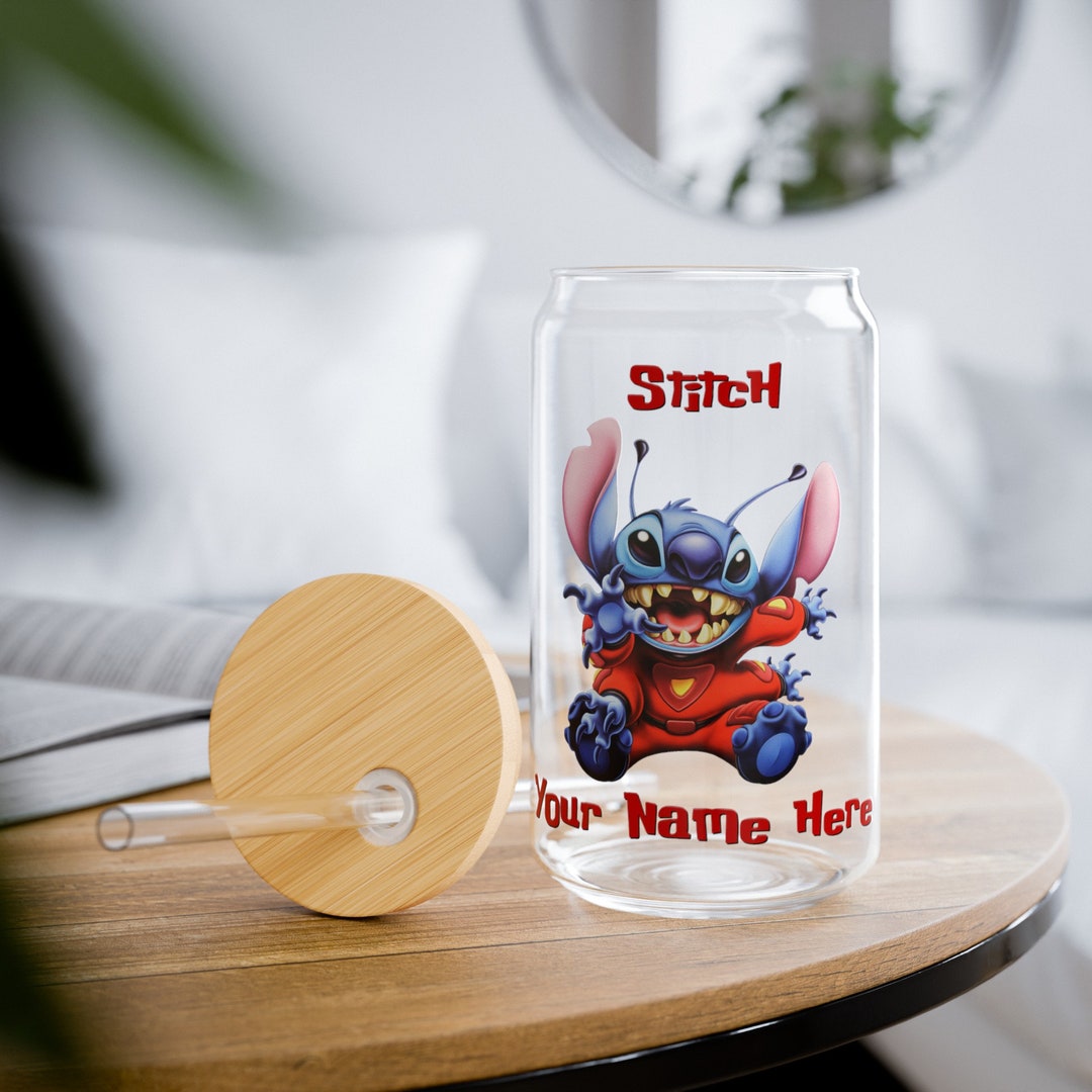 Stitch Glass Sipper 4, Disney, Lilo and Stitch, Lilo, Stitch, Ohana ...