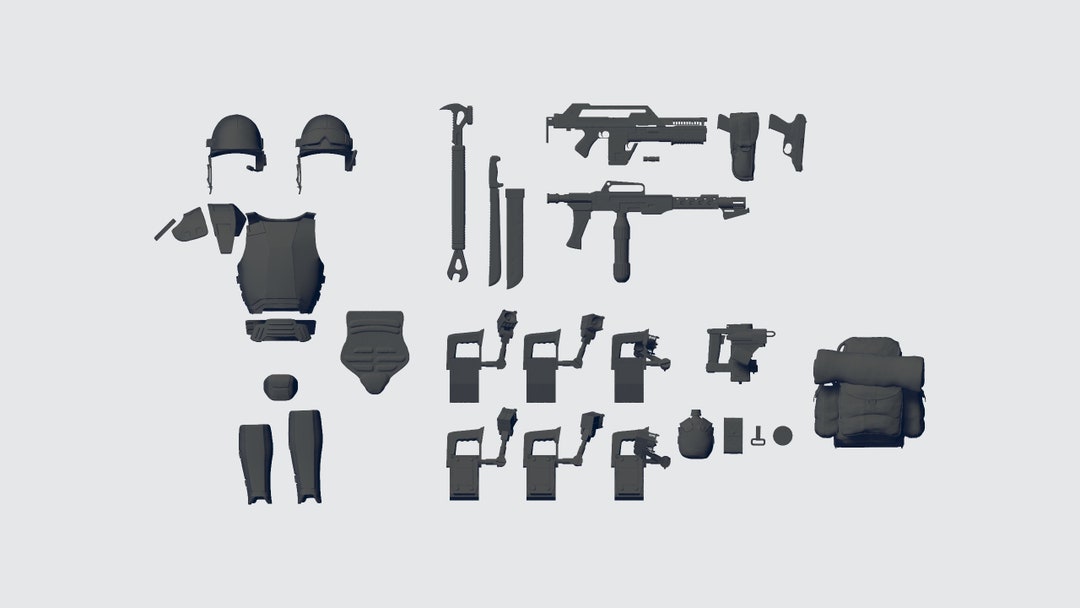 Colonial Marine Kit 1/12 Scale - Etsy