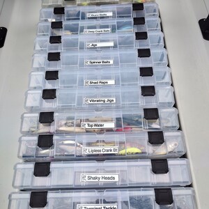 Tackle Box Labels-labels for Fishing Lures-permanent Outdoor Labels for ...