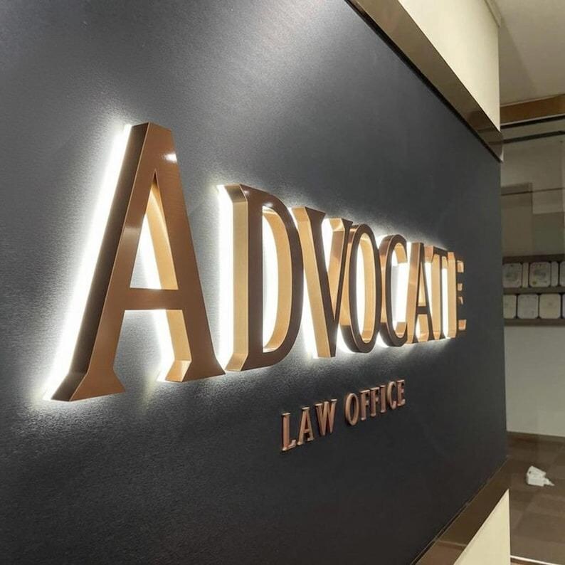 Custom 3D Metal Signage, Salon Sign, Backlit Logo Sign, Business Sign ...