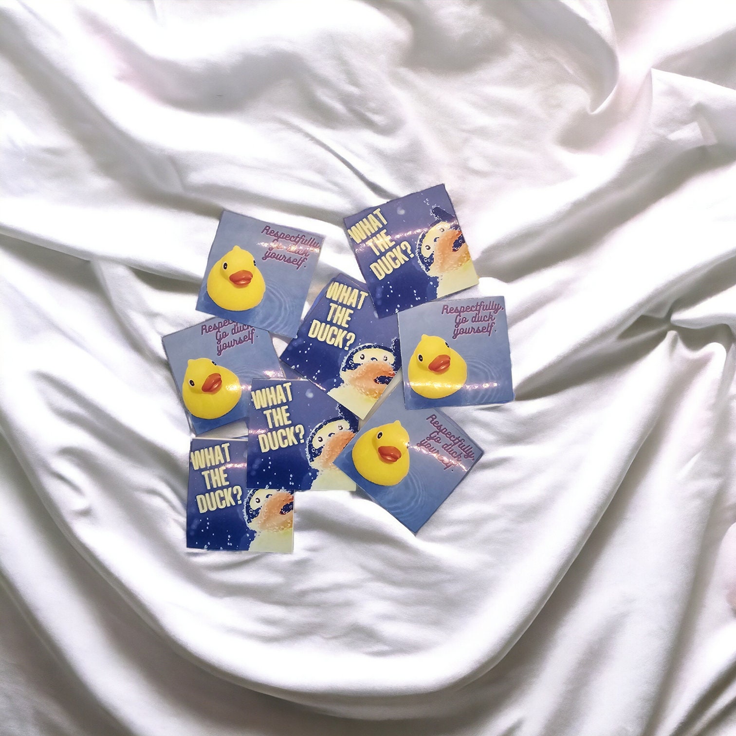 Quirky Duck Sticker Duo: What the Duck & Respectfully Go Duck Yourself ...