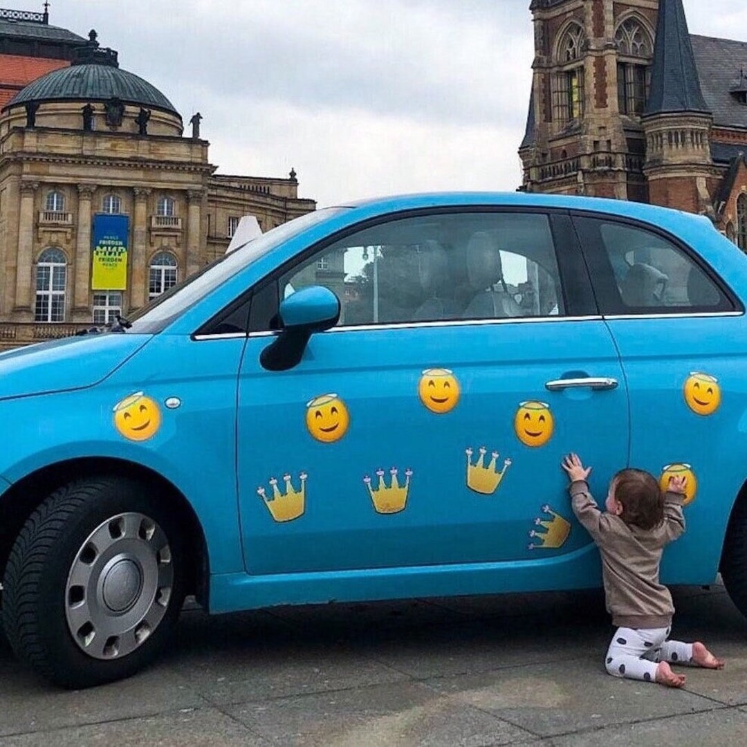 Personalize Your Car Carmojis: Magnetic Emotional Car Stickers. as a ...