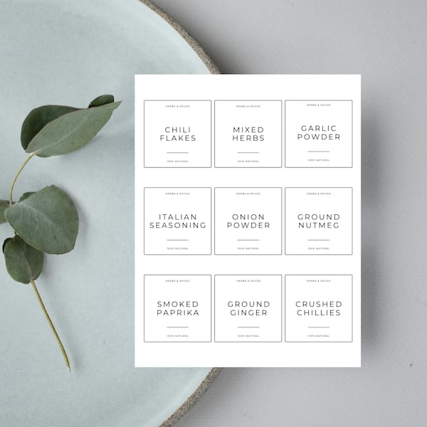 Square Labels - Etsy