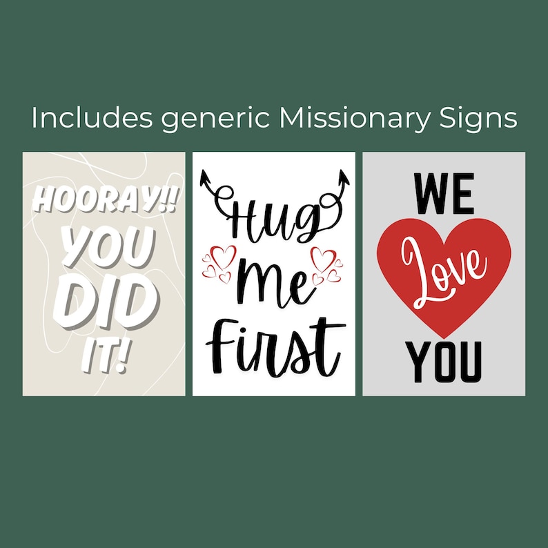 20 LDS Missionary Homecoming Welcome Signs - Etsy Canada
