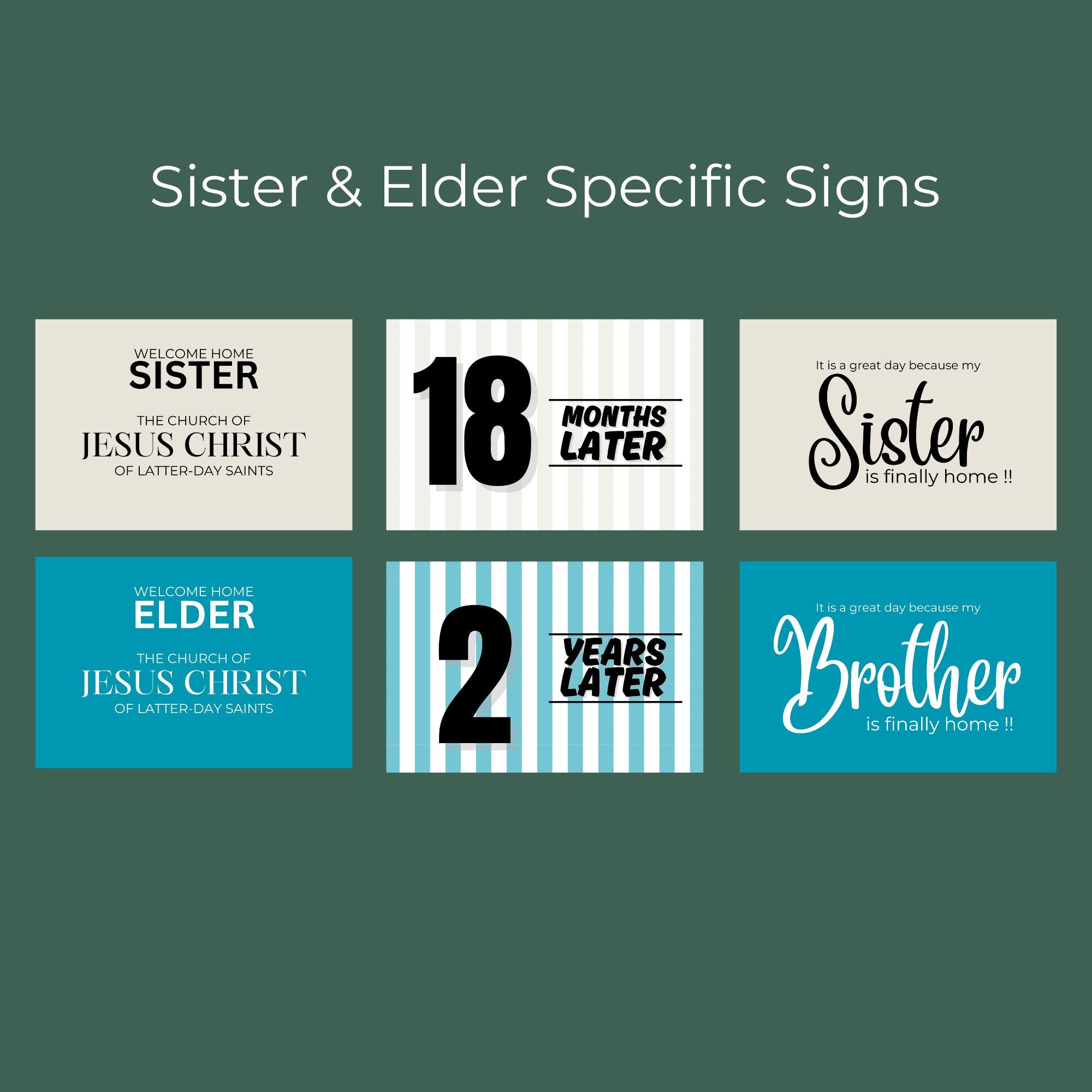 20 LDS Missionary Homecoming Welcome Signs - Etsy