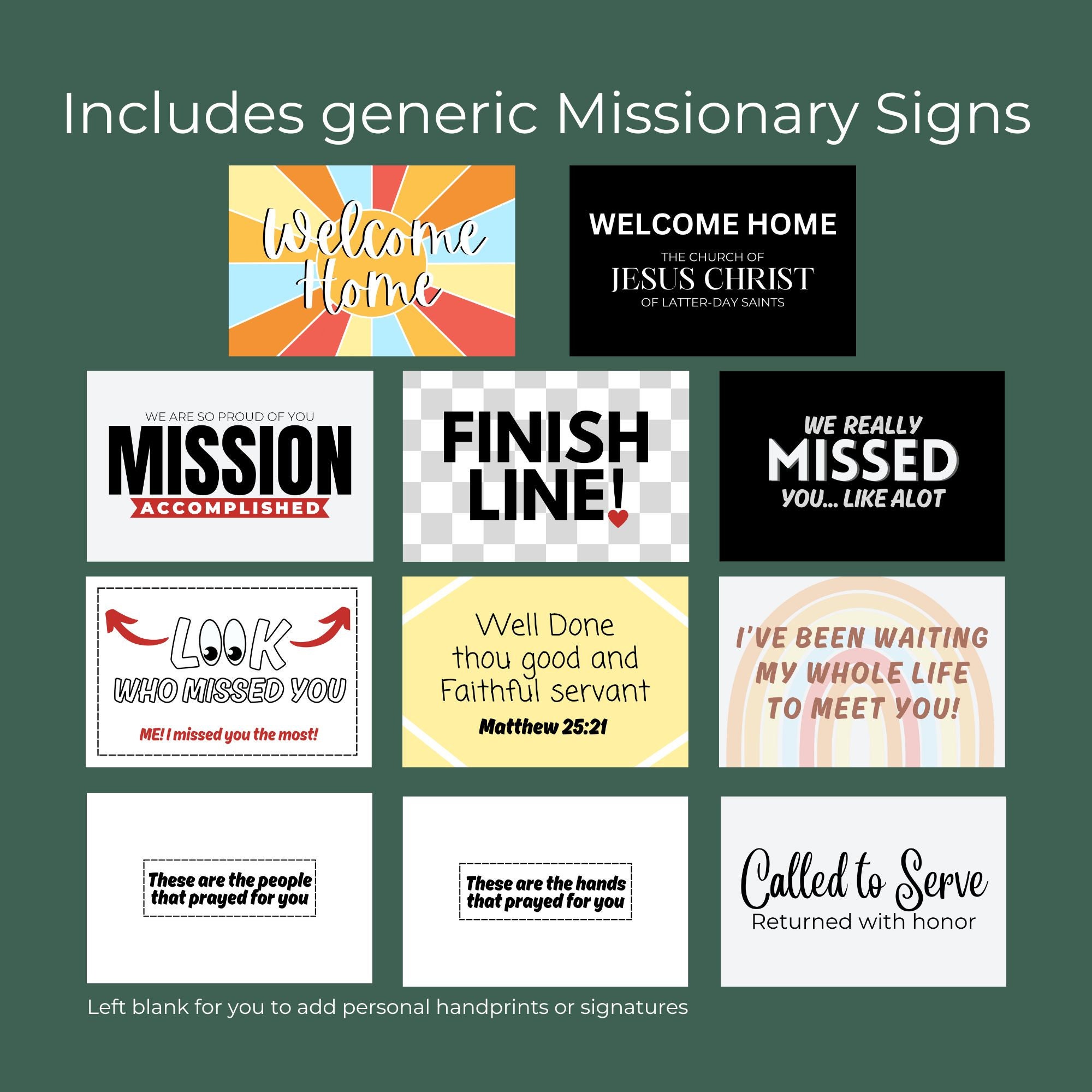 20 LDS Missionary Homecoming Welcome Signs - Etsy Canada