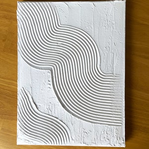 So Wavy | Textured Canvas Wall Art | the Organic Collection | 9"x12" - Etsy