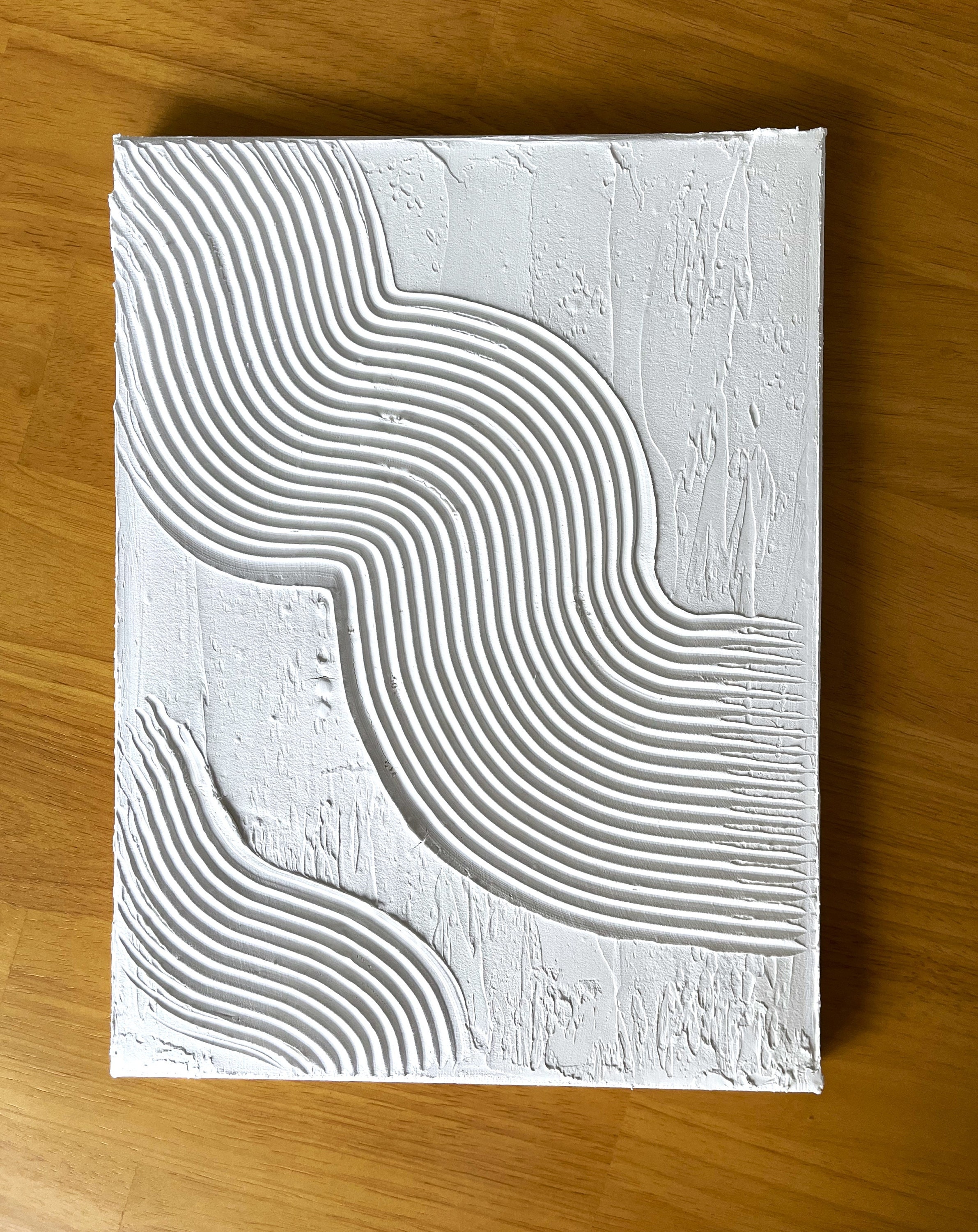 So Wavy | Textured Canvas Wall Art | the Organic Collection | 9"x12" - Etsy