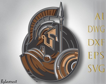 Spartan Warrior Vector Illustration File | Spartan File | Legionnaire ...