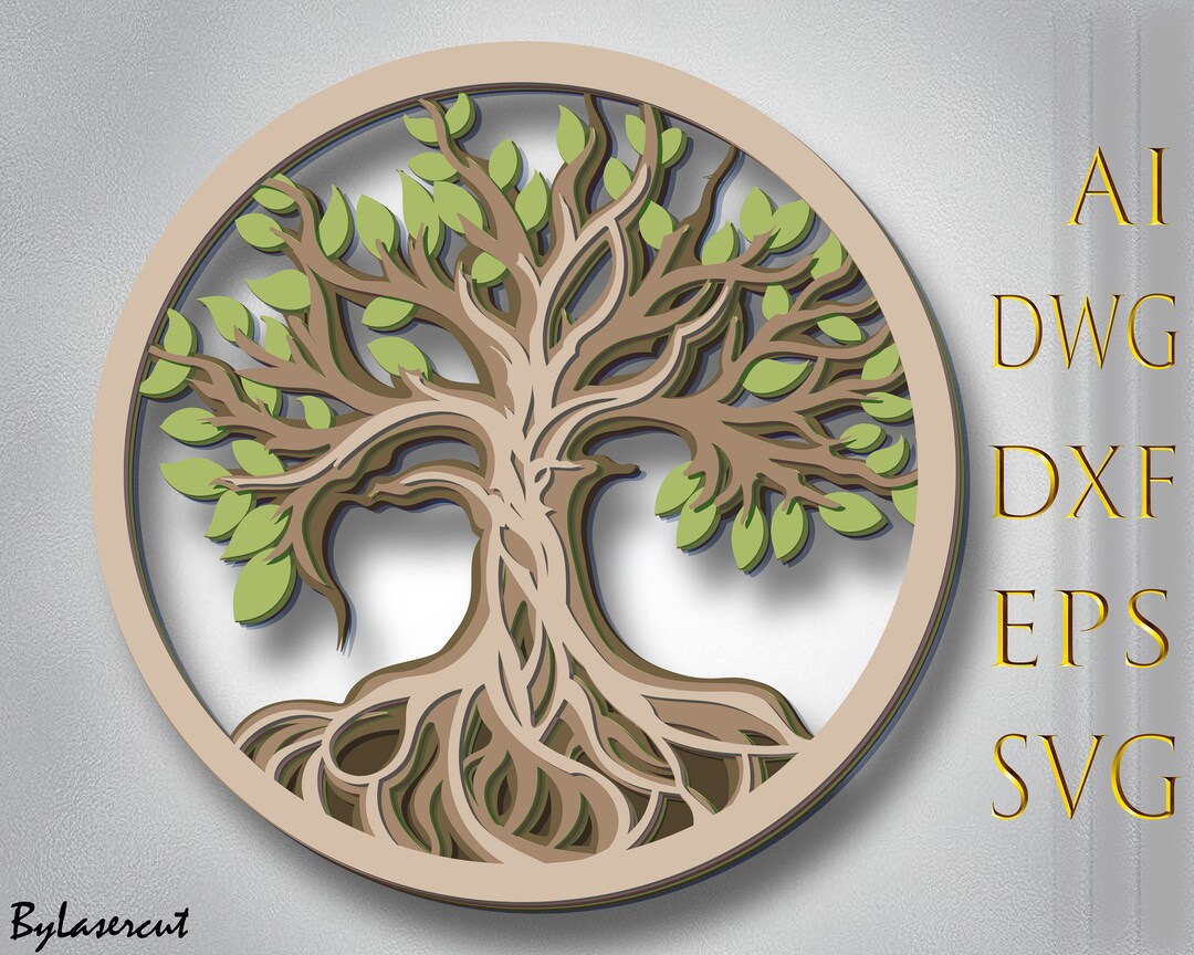 3D Layered Tree of Life SVG, Laser Cut Files (digital Download) - Etsy