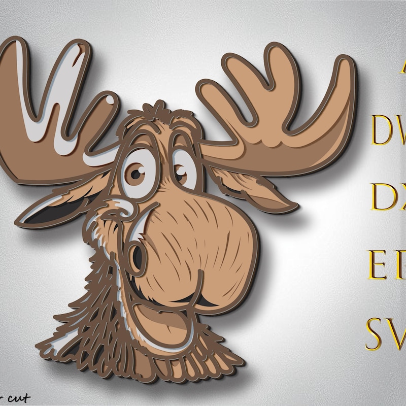 Elk Laser Cut 3d - Etsy