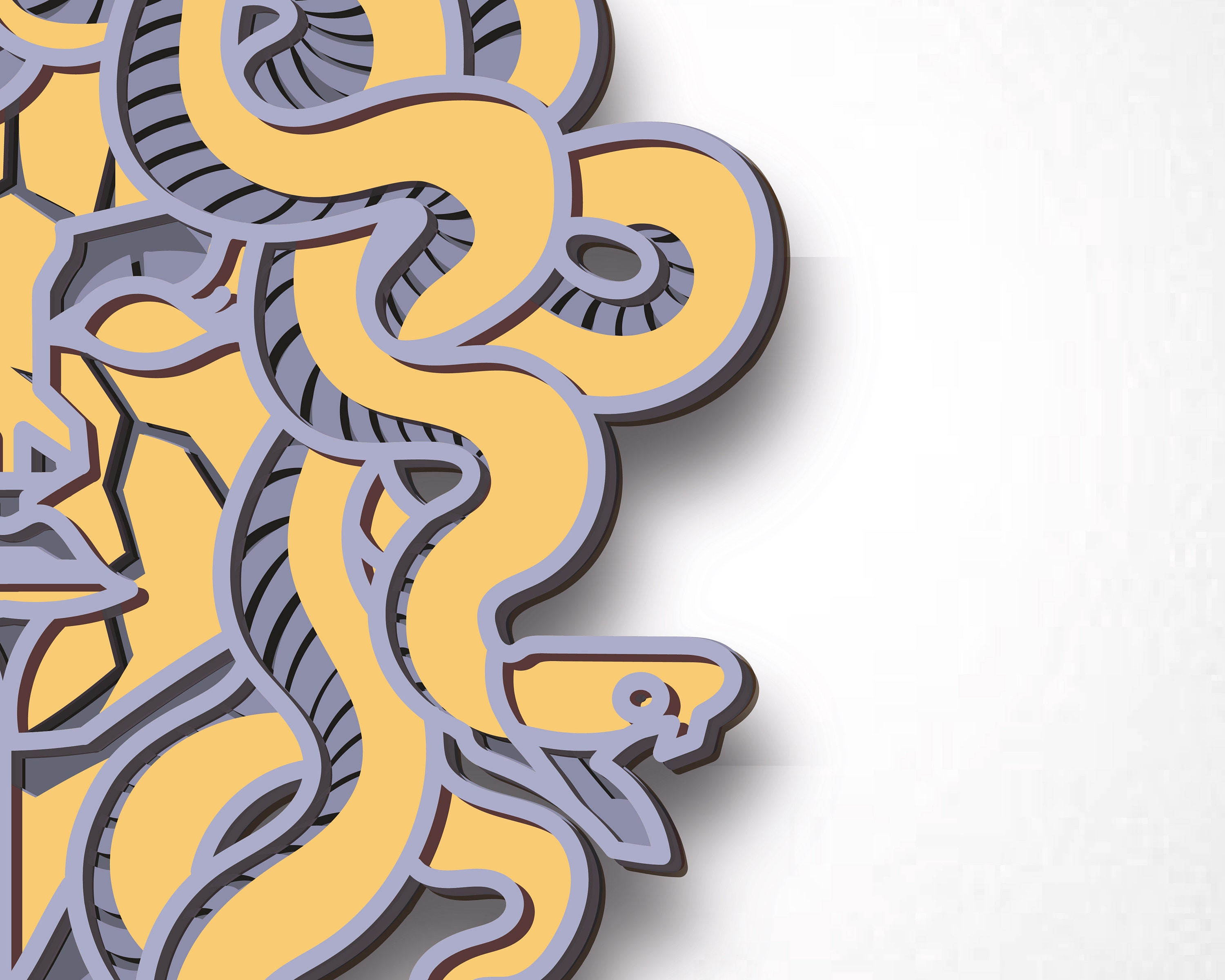 Medusa Gorgon Multilayer Svg/medusa Laser Cut/medusa Paper Cut/medusa ...