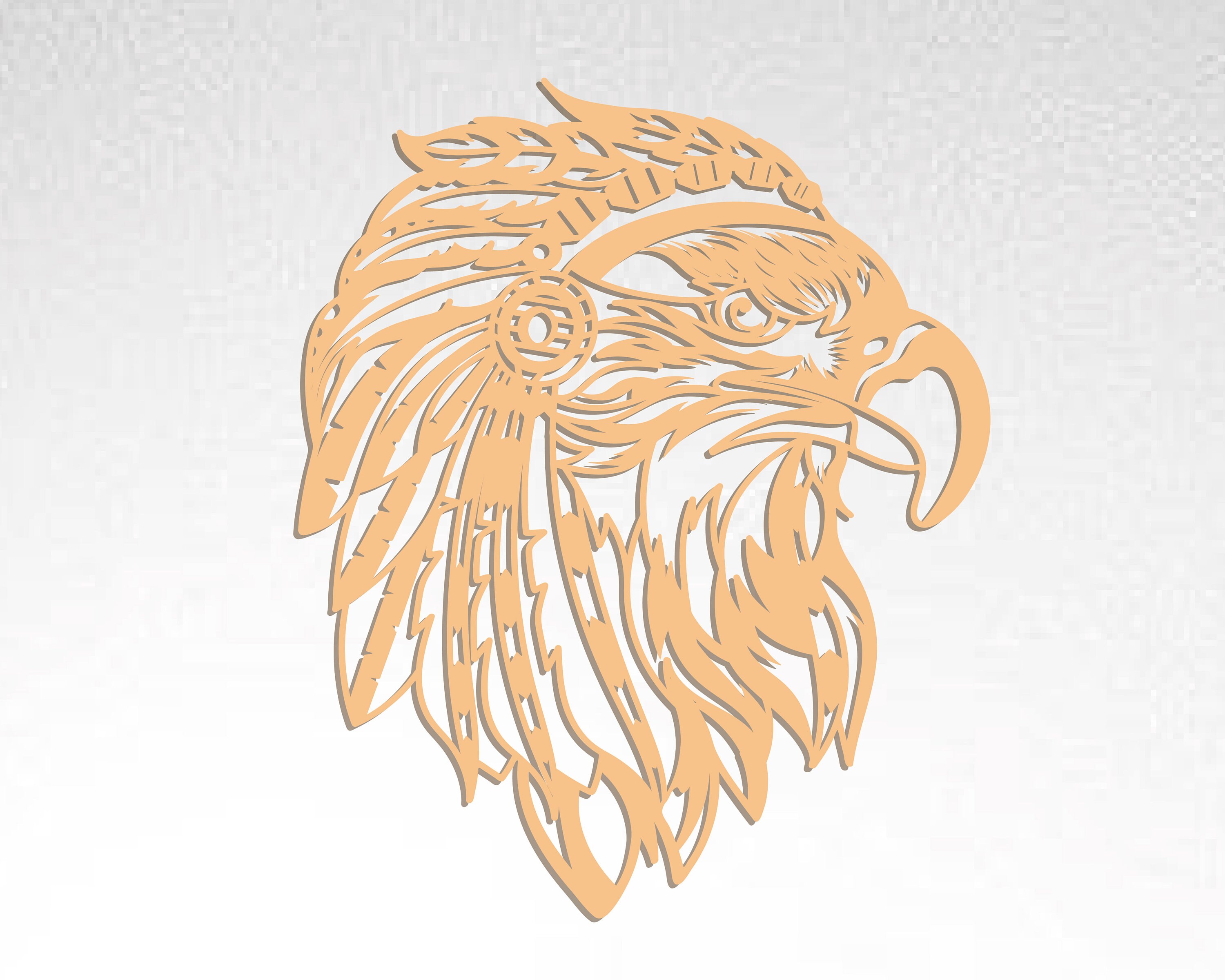 Patriotic Eagle 3d Layered Svg,3d Layer Eagle,laser Cut,paper Cut,eagle ...