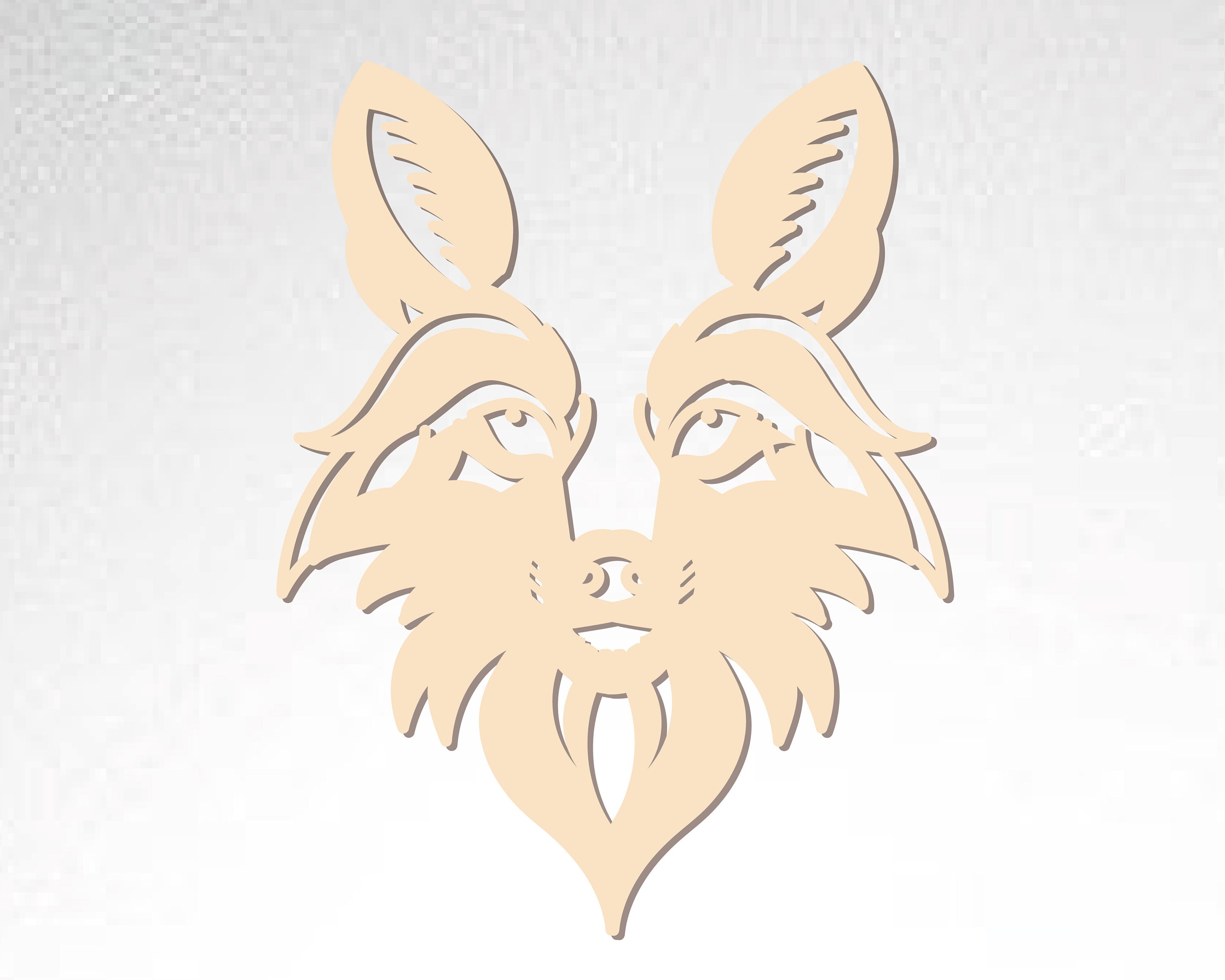 Fox Multilayer Svg,fox 3D Layer Svg ,fax Laser Cut,paper Cut,fox Dxf ...