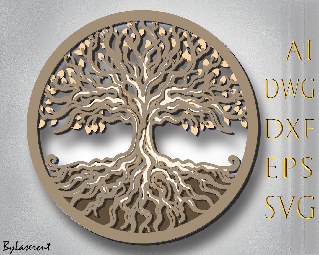 Tree of Life Multilayer Svg/tree of Life Laser Cut/paper Cut/tree of ...