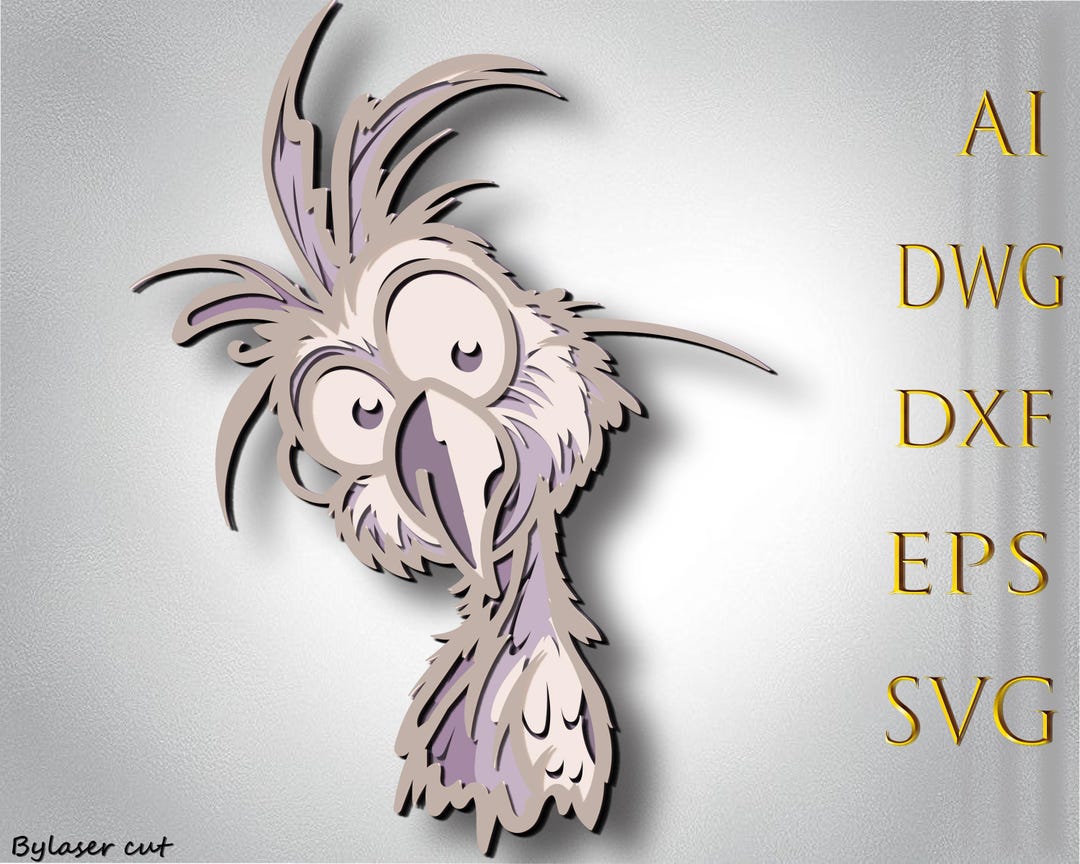 3D Parrot Multilayer Svg,3d Layer Parrot,laser Cut,paper Cut,parrot Dxf ...