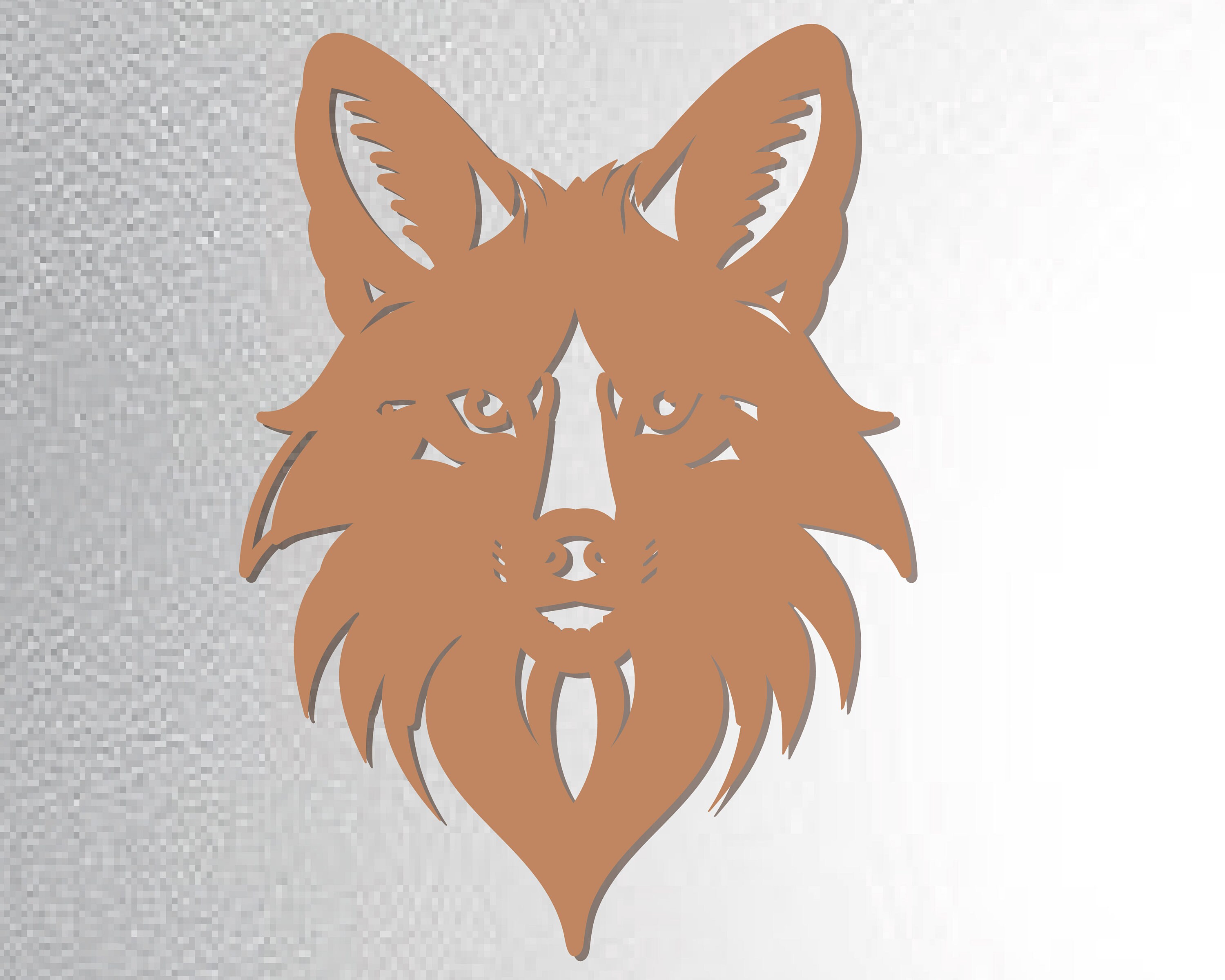 Fox Multilayer Svg,fox 3D Layer Svg ,fax Laser Cut,paper Cut,fox Dxf ...