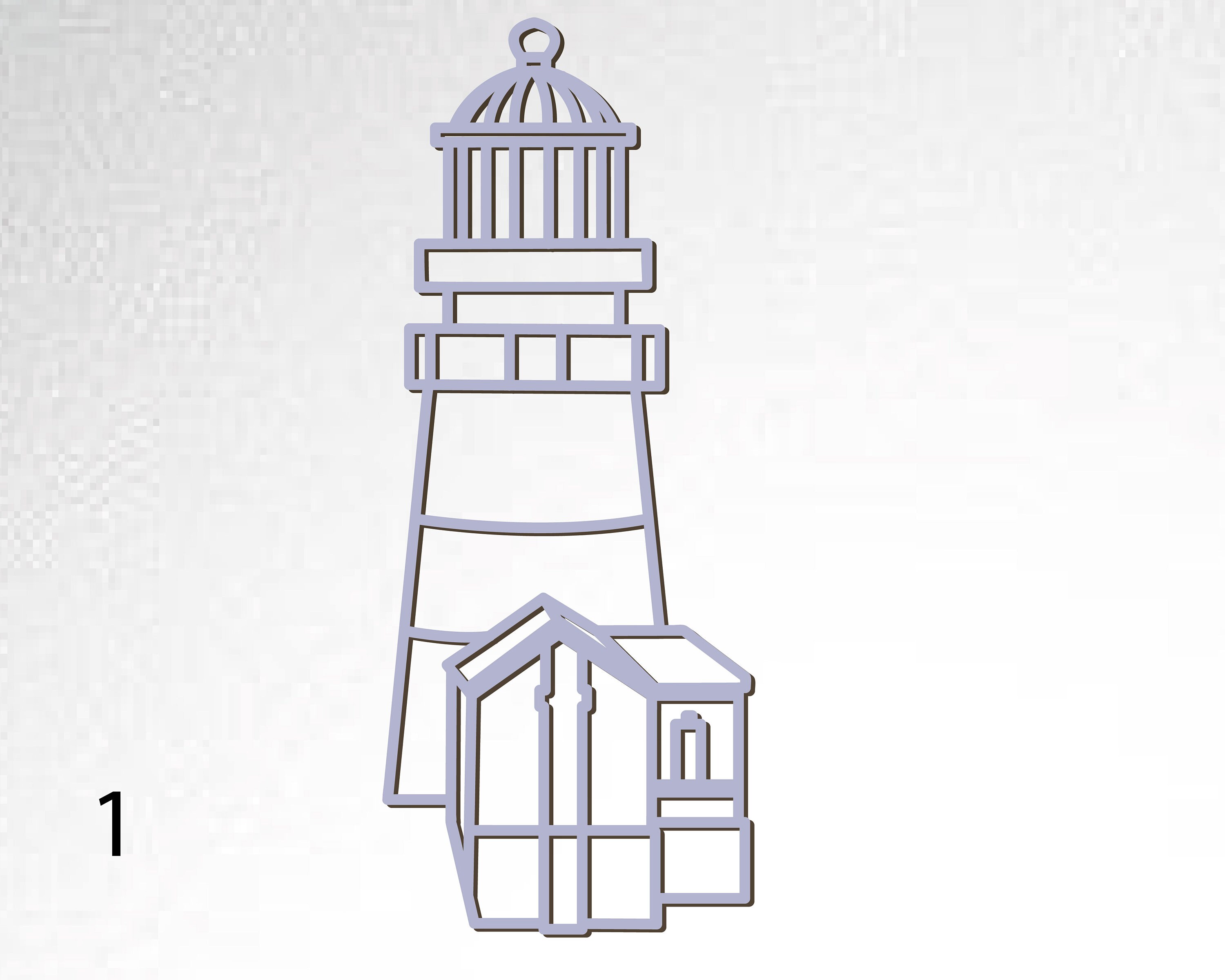 Lighthouse Multilayer Svg,lighthouse Laser Cut,paper Cut,lighthouse 3d ...