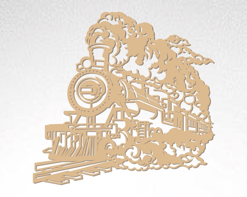 Steam Locomotive Multilayer Svg,laser Cut,paper Cut File,3d Layered ...