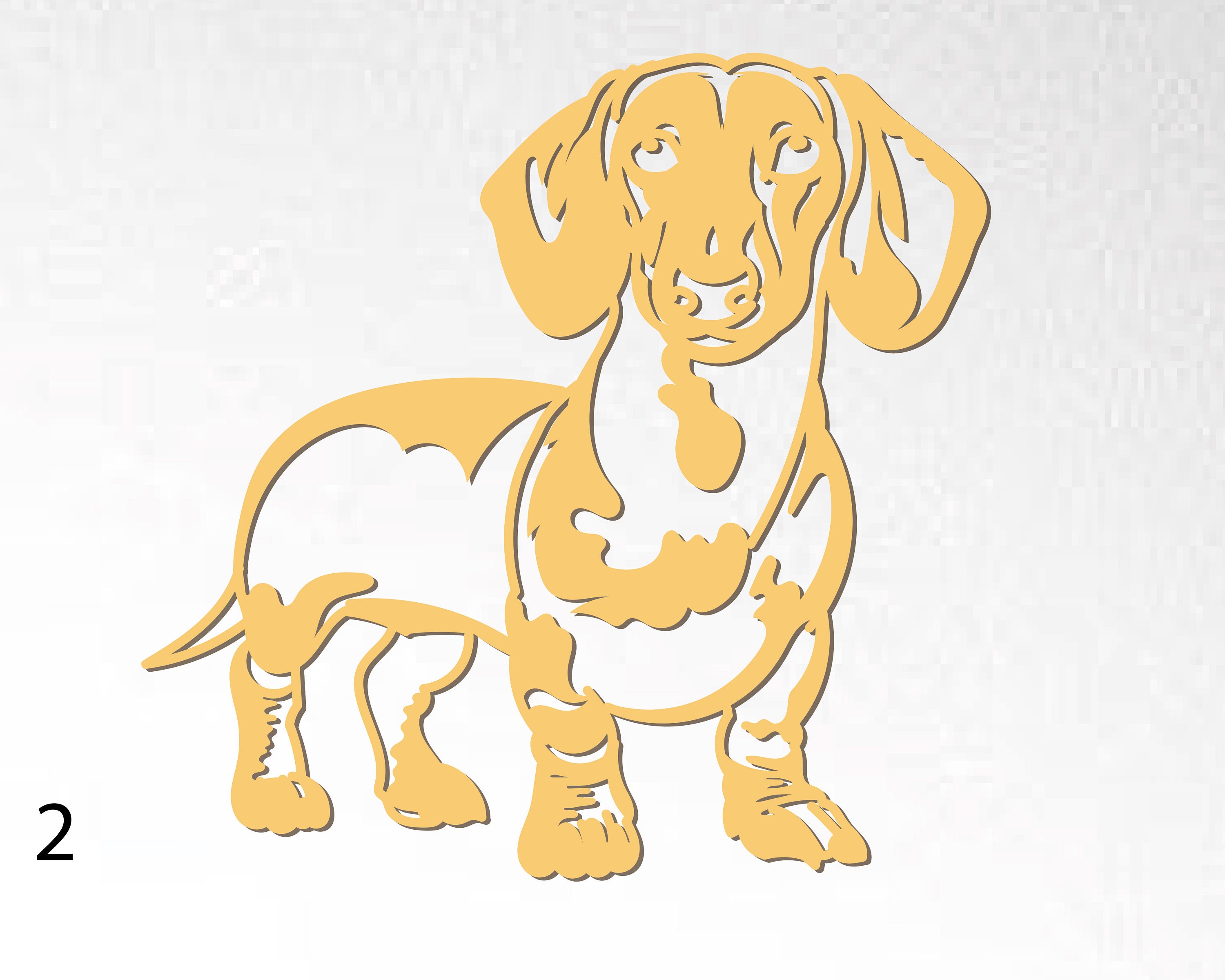 Dachushund Dog Multilayer Svg,dog Laser Cut,dachushund Dog Paper Cut,3d ...