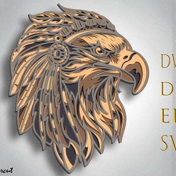 Wood Eagle Svg Laser - Etsy