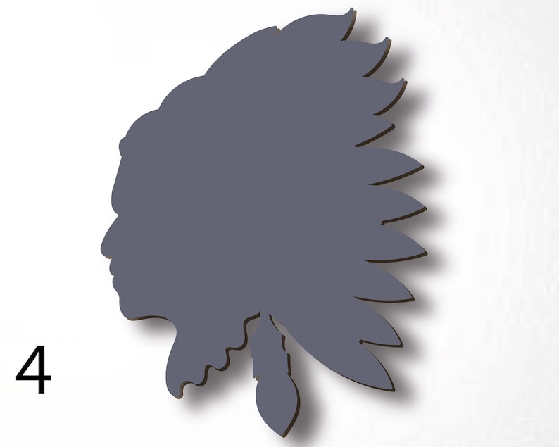 American Native Multilayer Svg,laser Cut,paper Cut File,3d Layered ...