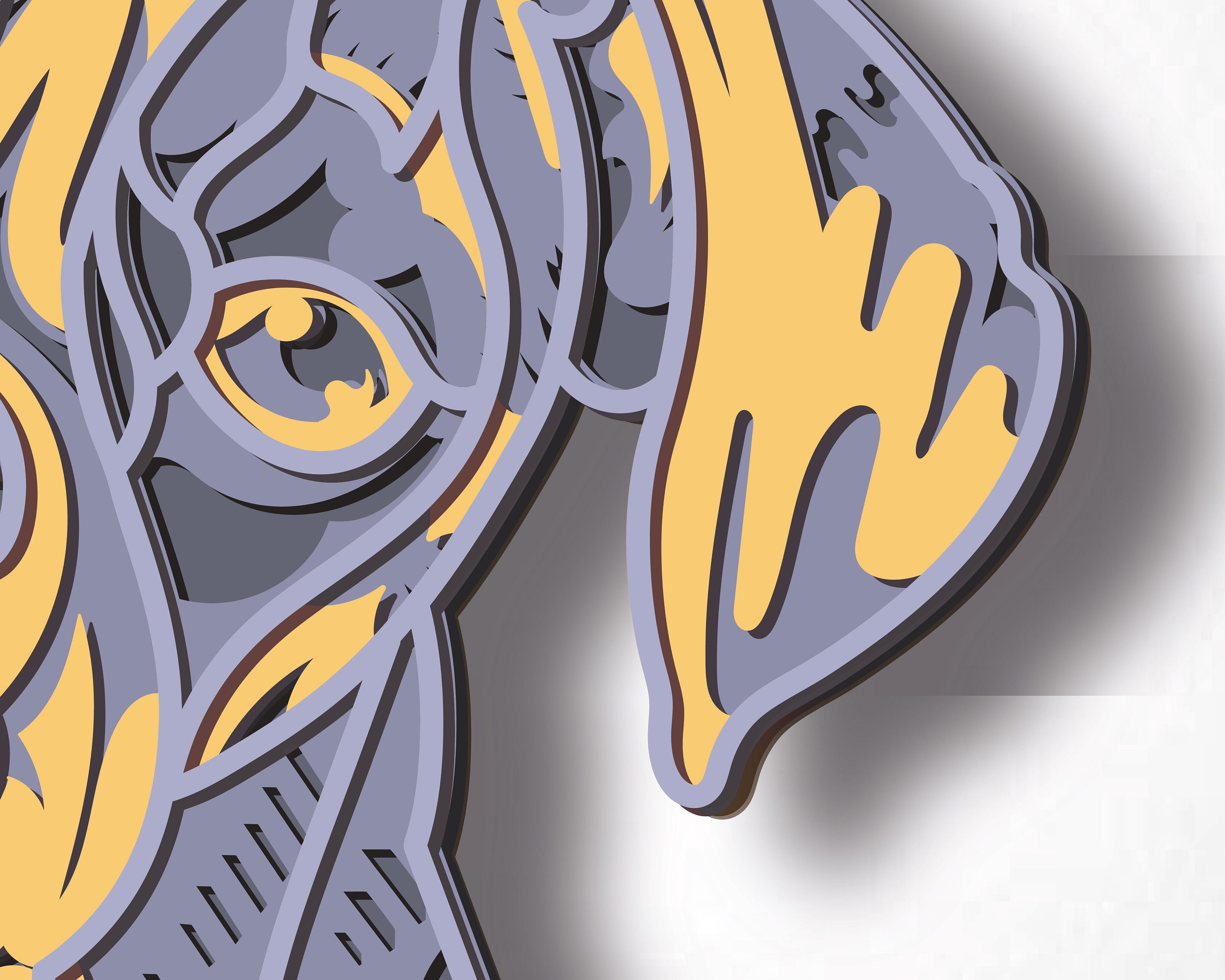 Boxer Dog Multilayer Svg/dog Laser Cut/boxer Dog Paper Cut/3d Mandala ...