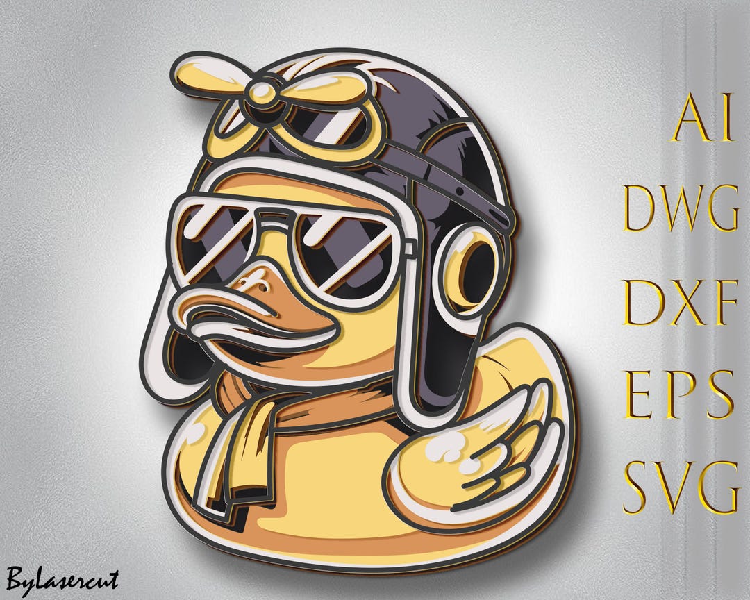 Duck Multilayer Svg,laser Cut,paper Cut File,cnc,3d Mandala,plywood ...