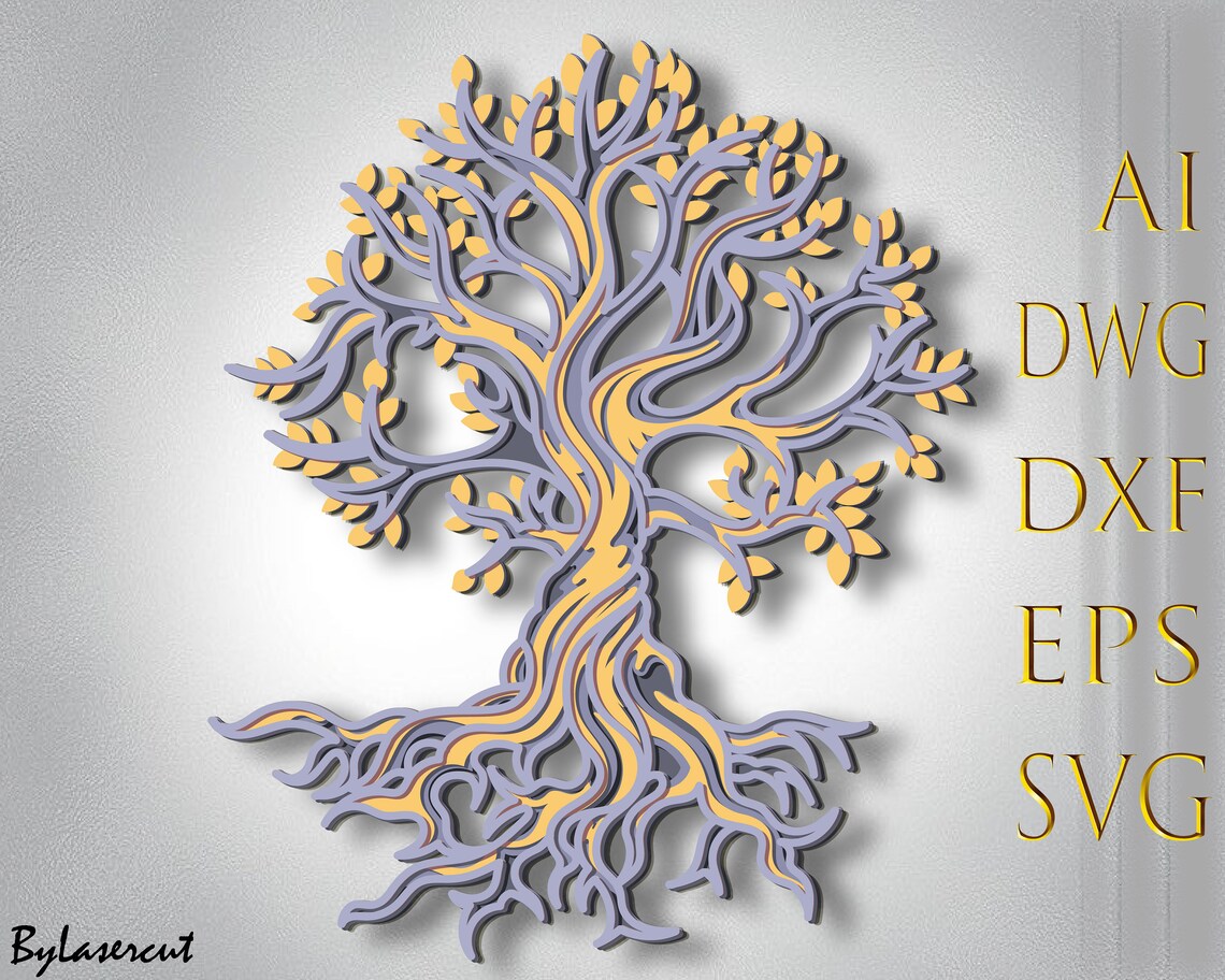 Tree of Life Multilayer Svg/tree of Life Laser Cut/paper Cut/tree of ...
