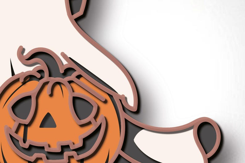 3D Layered Ghost SVG, Laser Cut Files, CNC, Cricut - Etsy