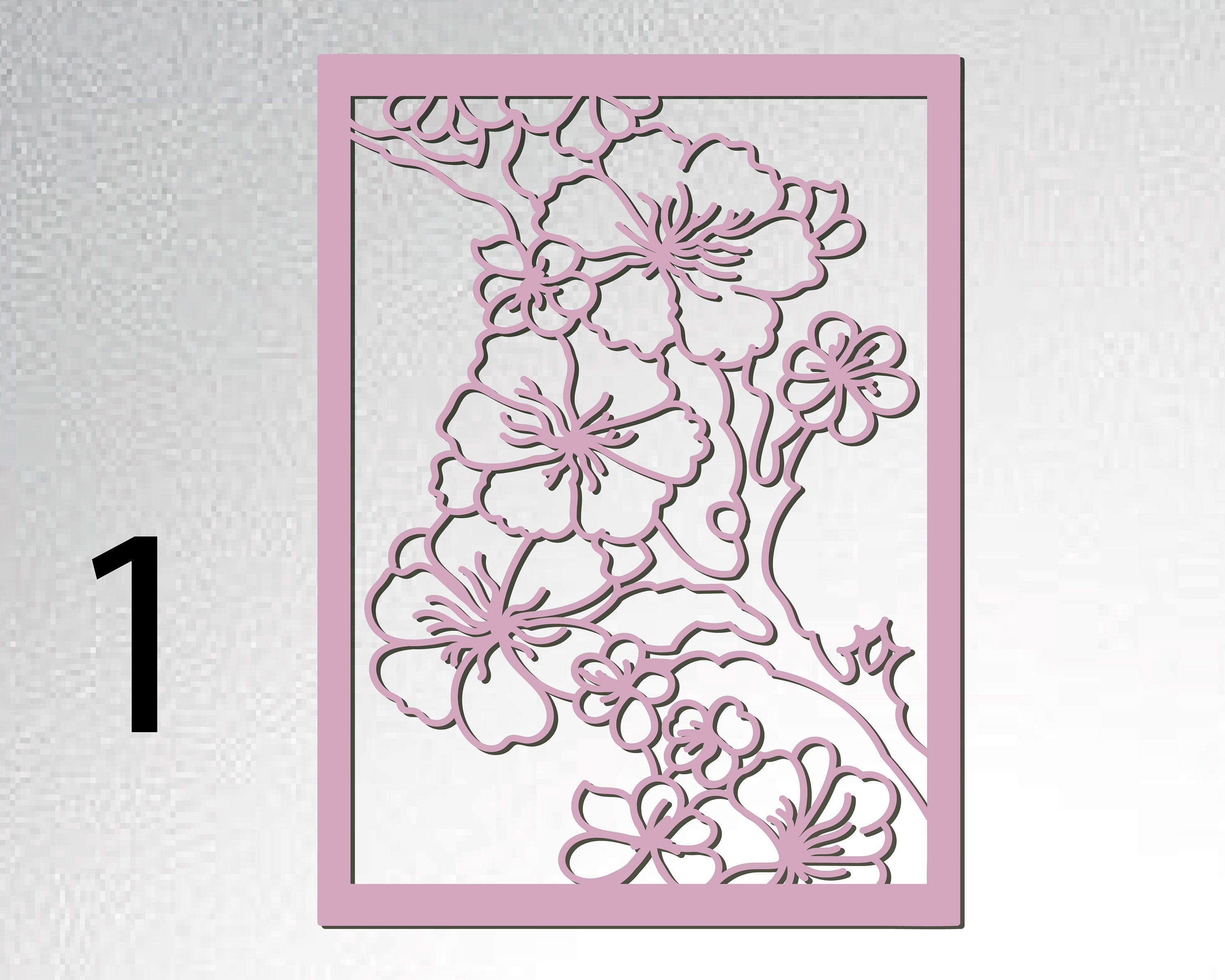 Sakura Tree Multilayer Svg,laser Cut,paper Cut File,cnc,3d Mandala ...