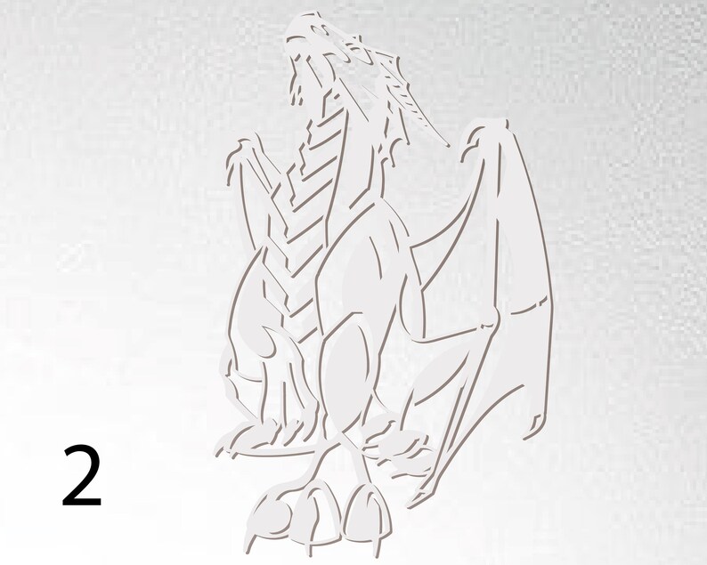 Dragon Multilayer Svg,dragon 3D Layer Svg ,laser Cut,paper Cut, Dxf ...