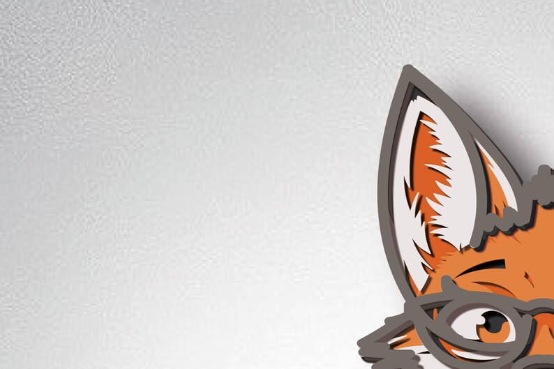 Fox Multilayer Svg,laser Cut,paper Cut File,for CNC Router,3d Layered ...